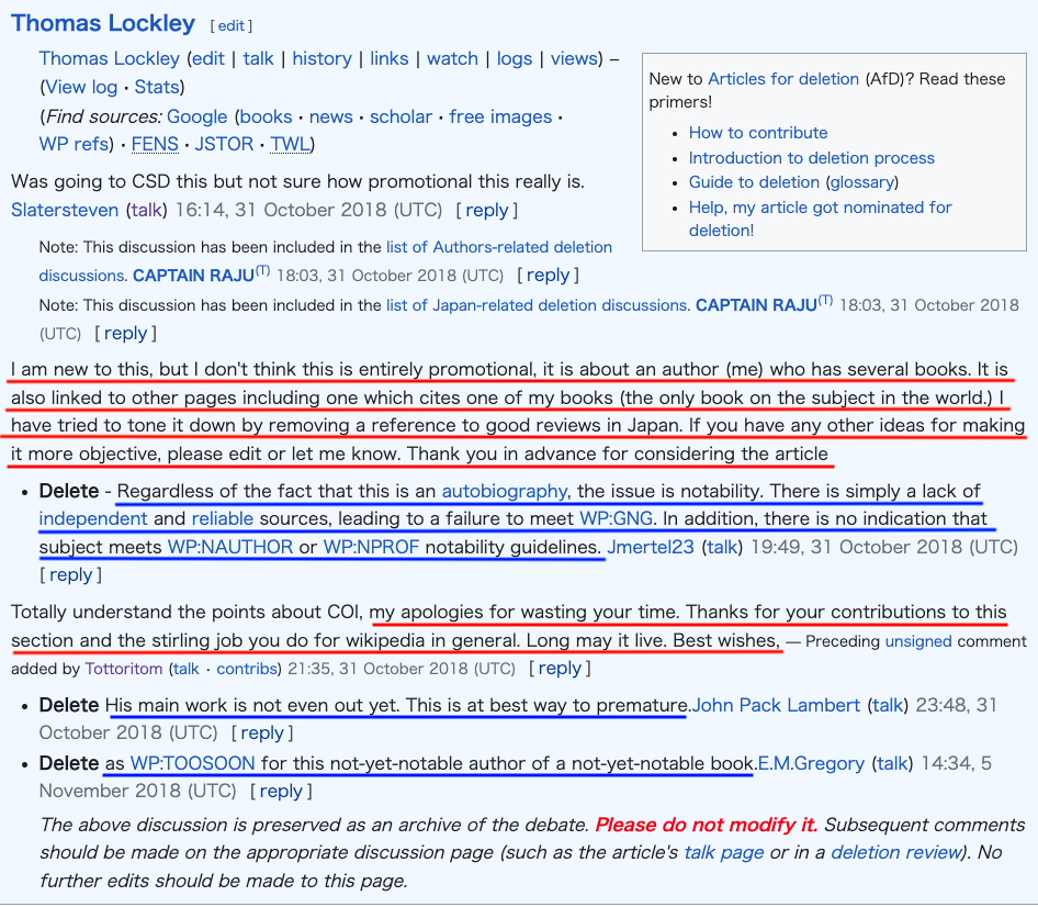 Dreamy History Assassin 1: How Did Thomas Lockley Edit Wikipedia ...